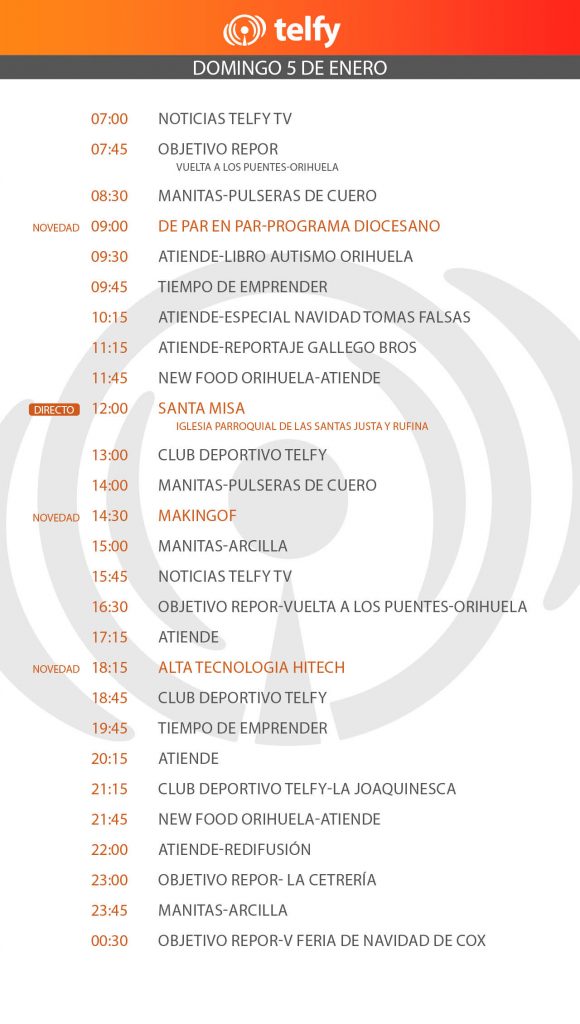 TELFY ENERO 2020 05 programacion - Blog Telfy