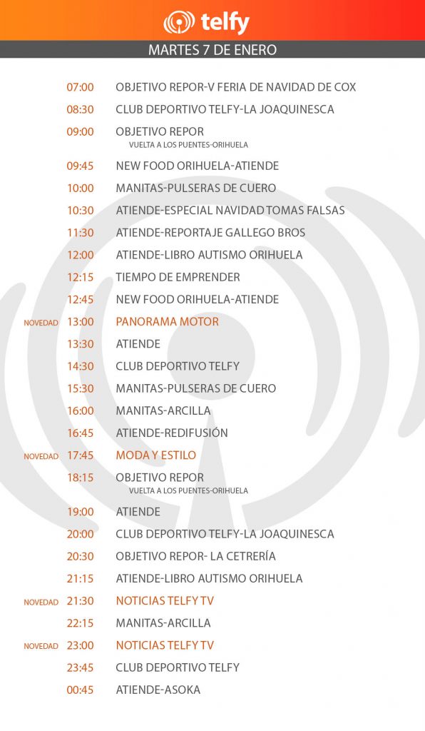 TELFY ENERO 2020 07 programacion - Blog Telfy
