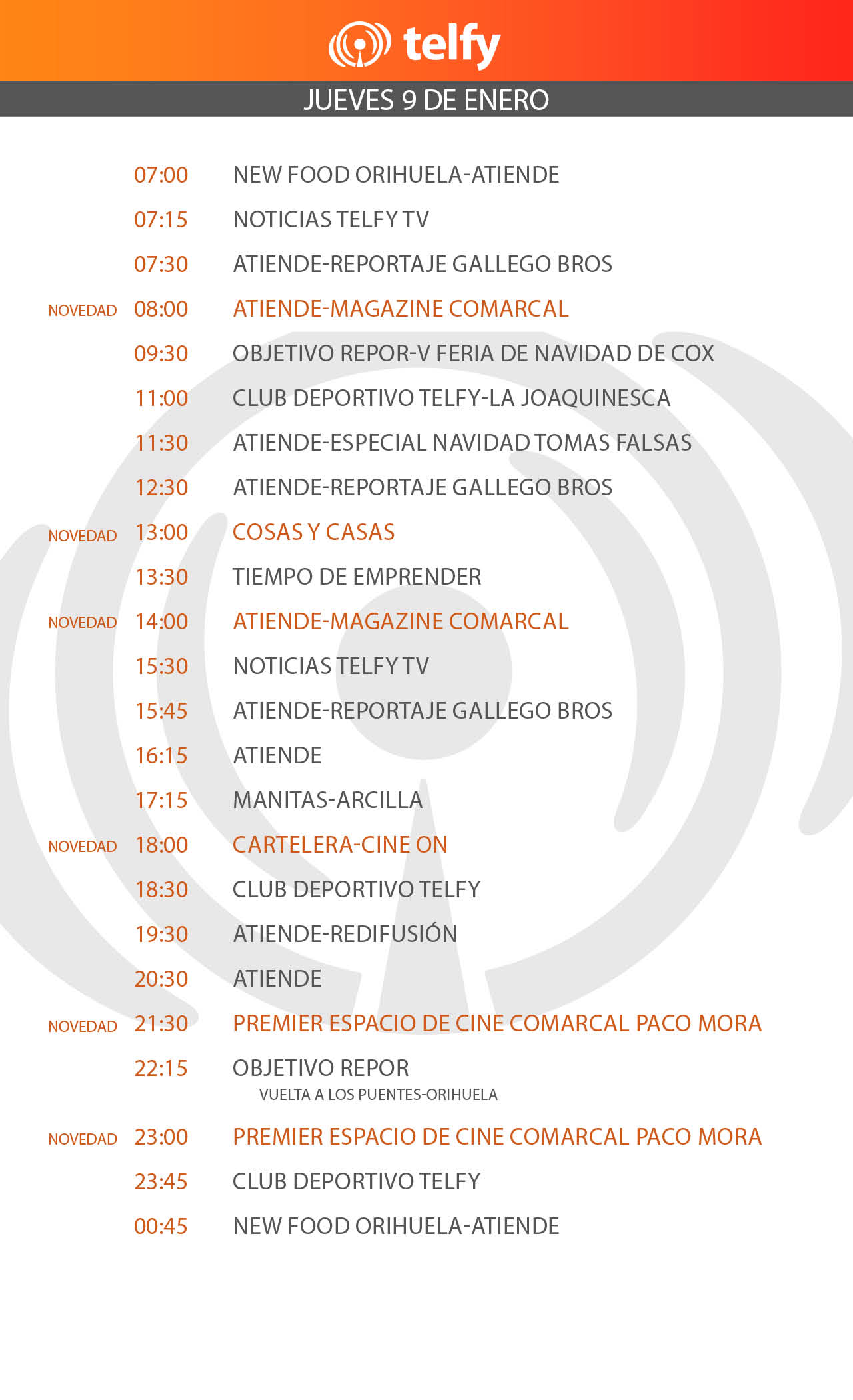 TELFY ENERO 2020 09 programacion - Blog Telfy