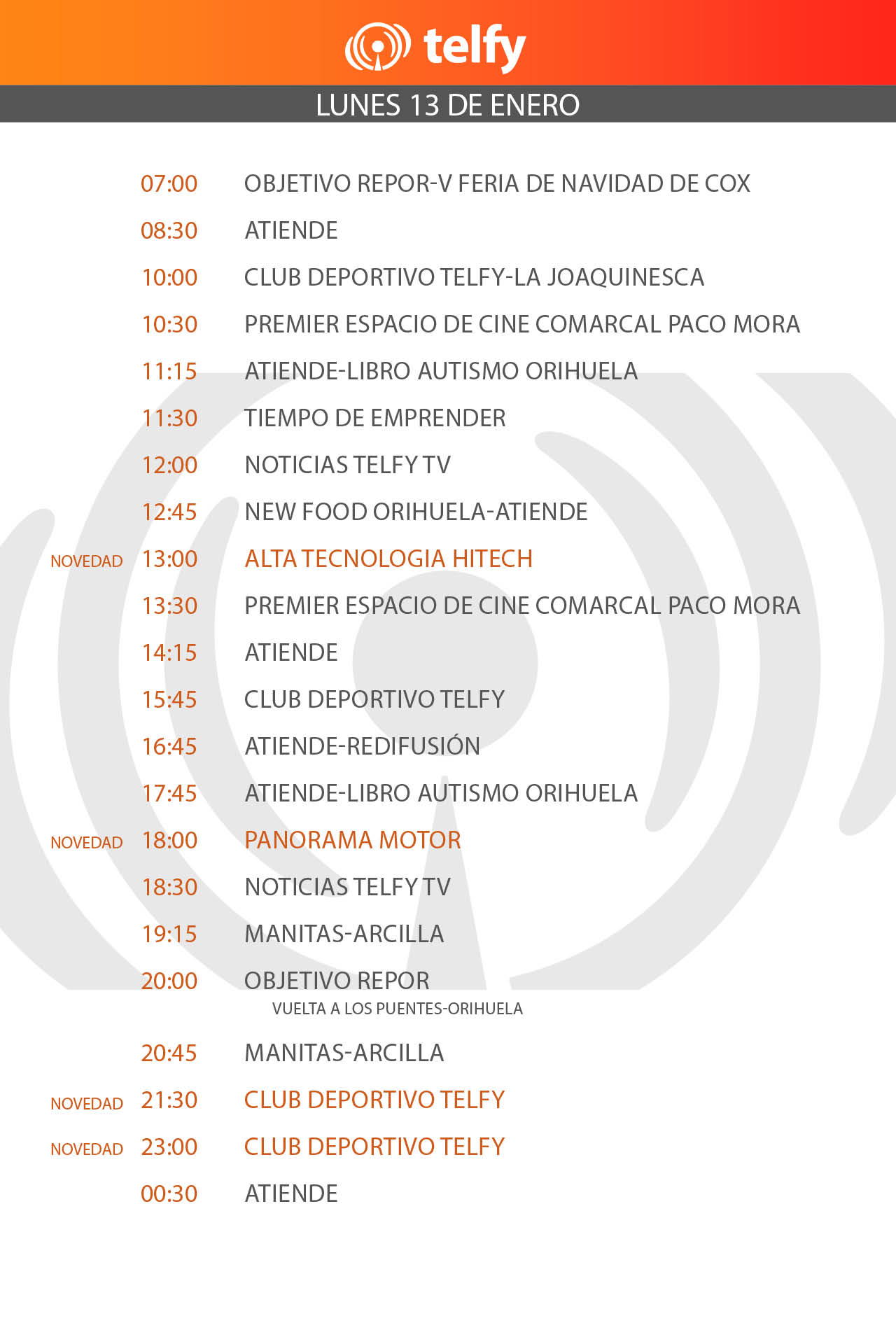 TELFY ENERO 2020 13 programacion - Blog Telfy