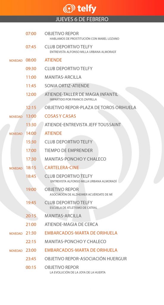 TELFY FEBRERO 2020 06 programacion - Blog Telfy