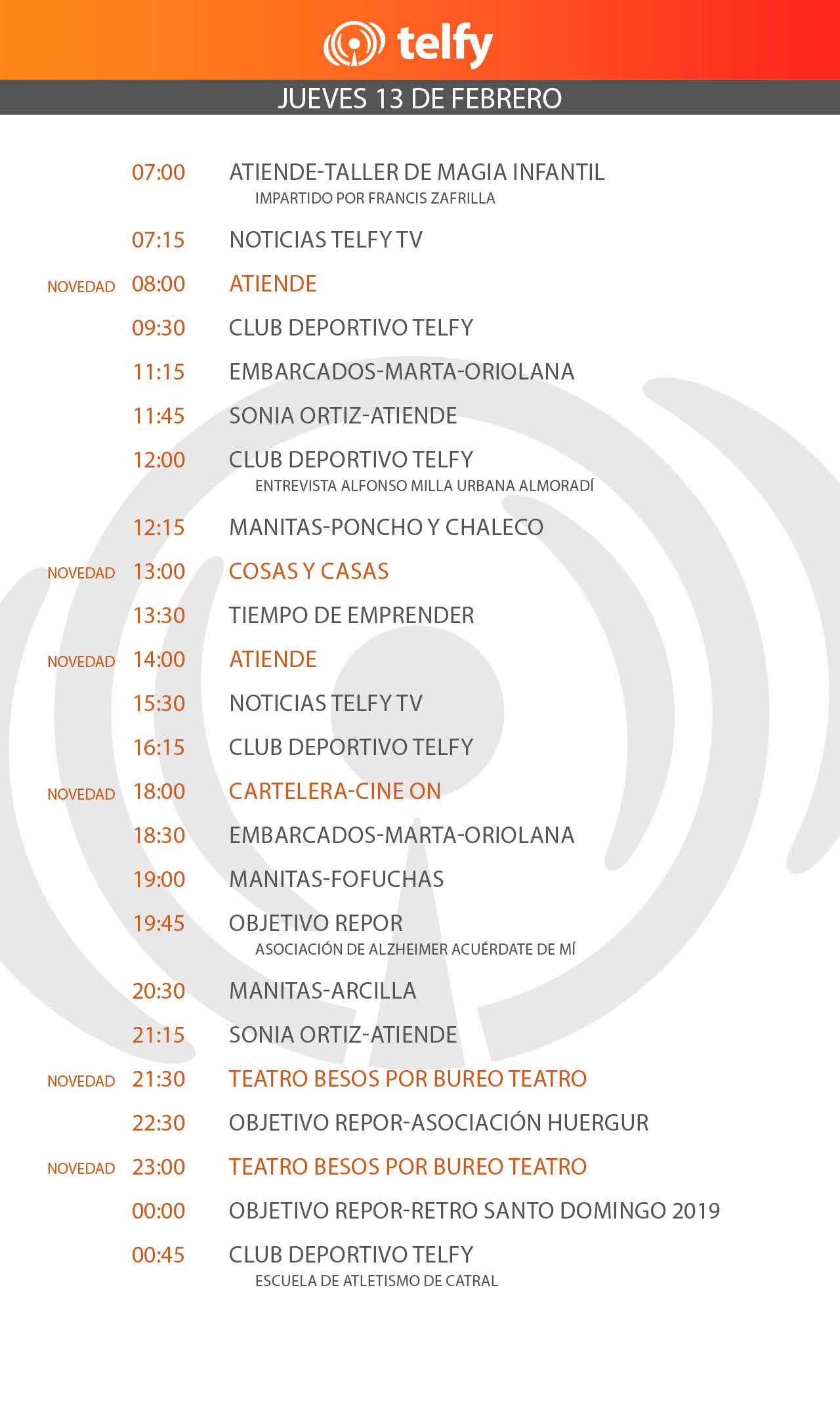 TELFY FEBRERO 2020 13 programacion - Blog Telfy