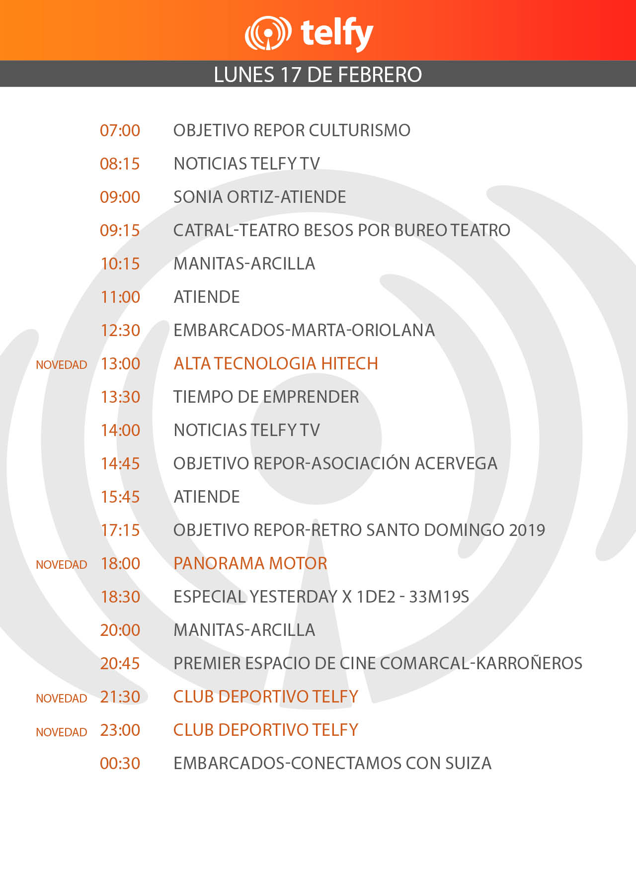TELFY FEBRERO 2020 17 programacion - Blog Telfy