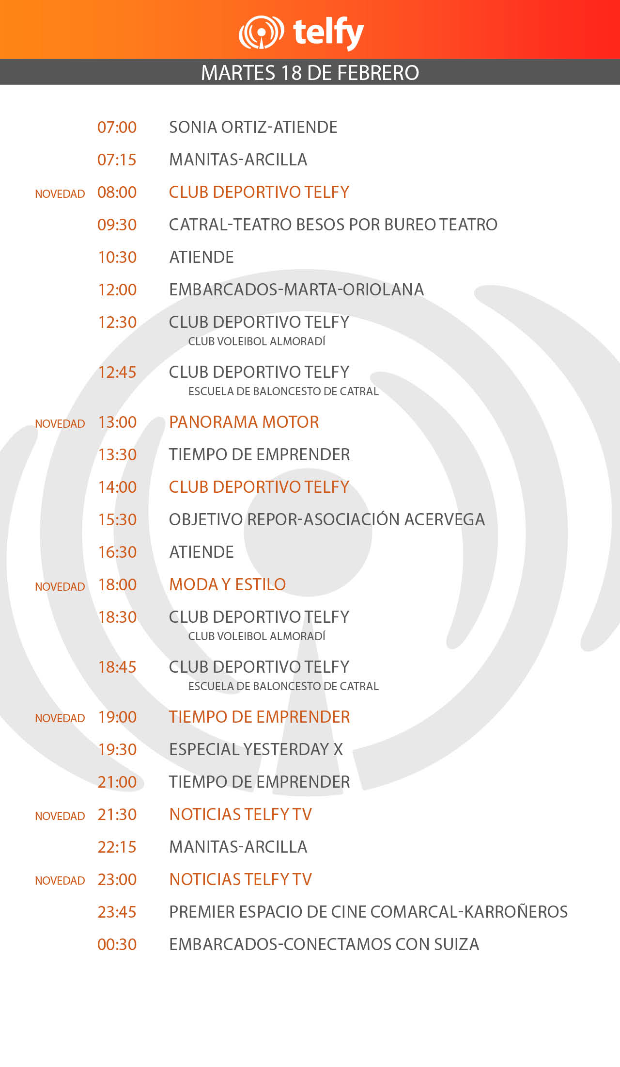 TELFY FEBRERO 2020 18 programacion - Blog Telfy