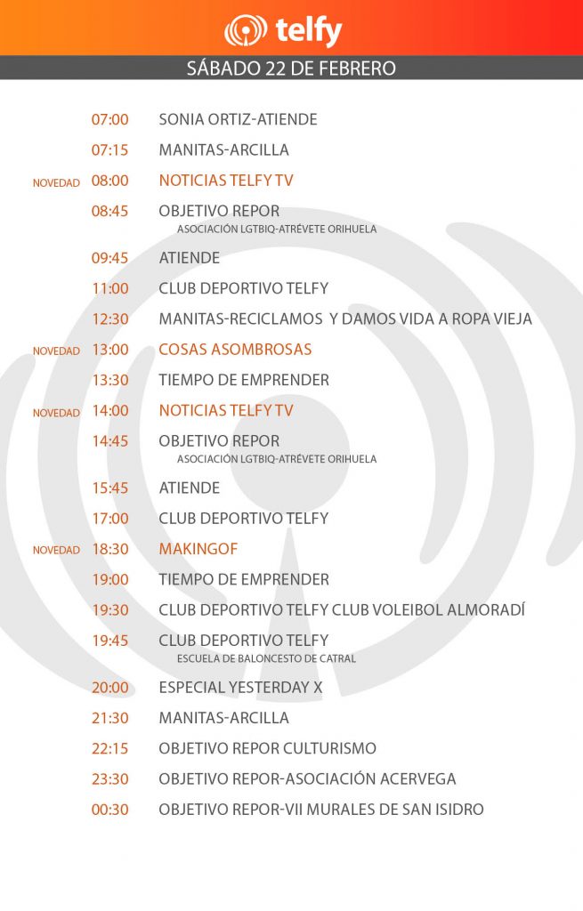 TELFY FEBRERO 2020 22 programacion - Blog Telfy