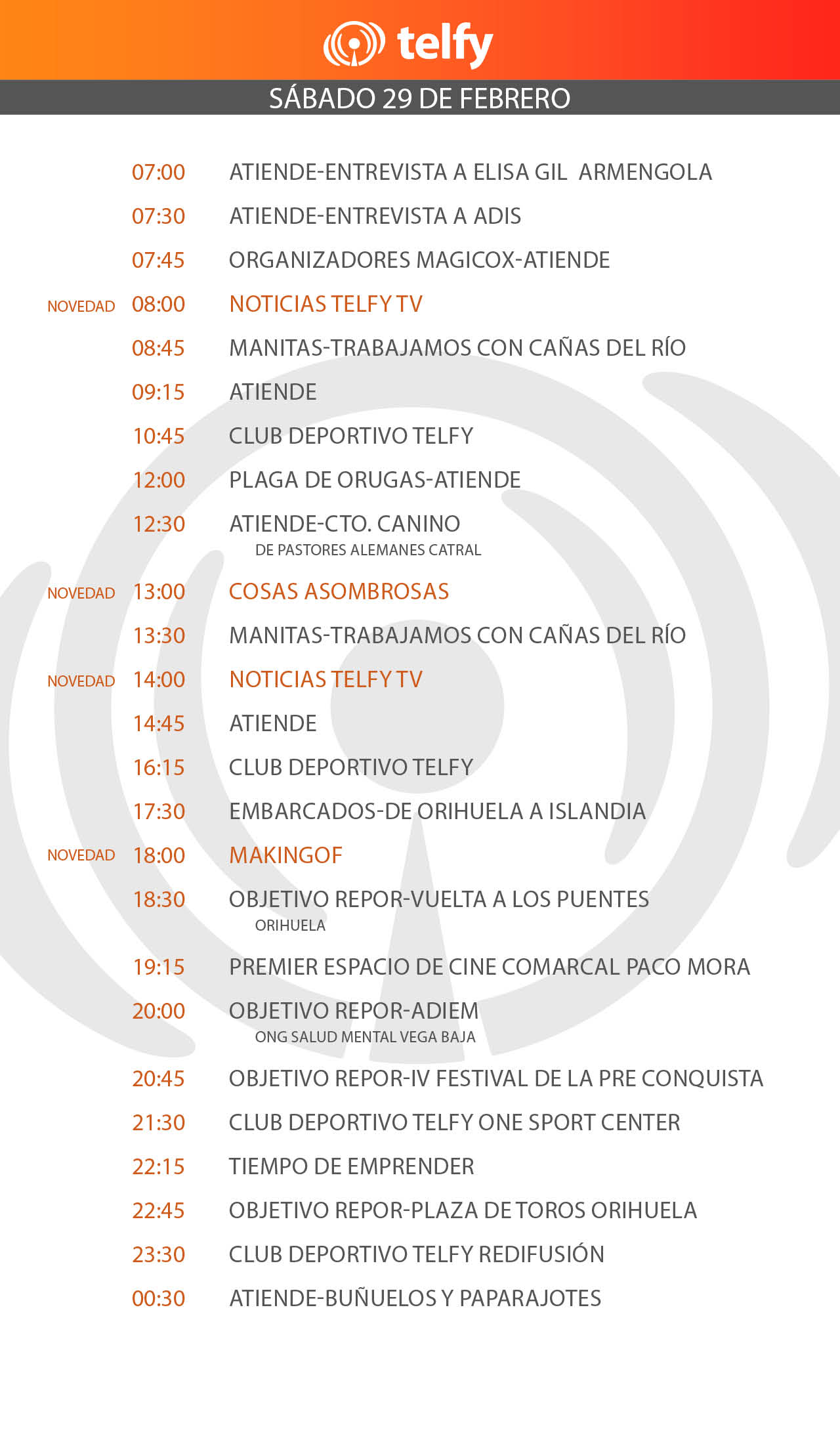 TELFY FEBRERO 2020 29 programacion - Blog Telfy