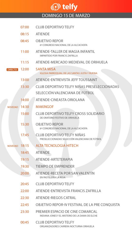TELFY MARZO 2020 15 programacion - Blog Telfy