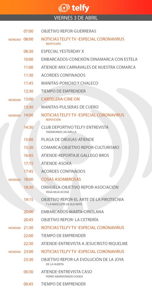 TELFY ABRIL 2020 03 programacion - Blog Telfy