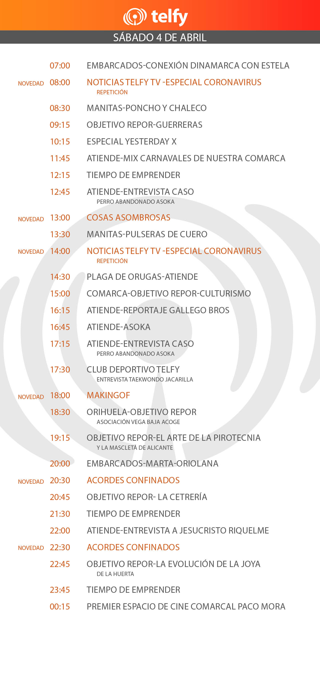 TELFY ABRIL 2020 04 programacion - Blog Telfy