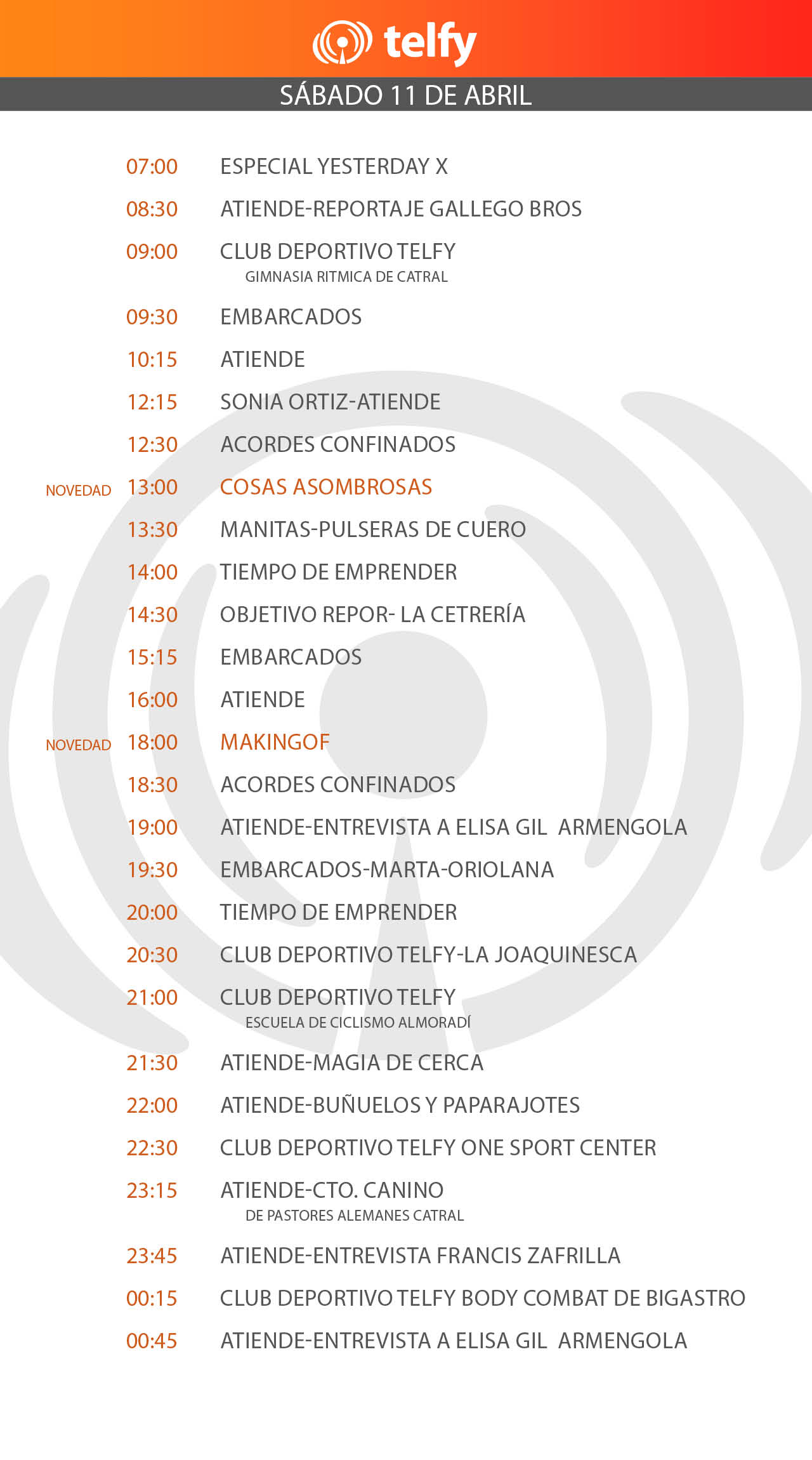 TELFY ABRIL 2020 11 programacion - Blog Telfy