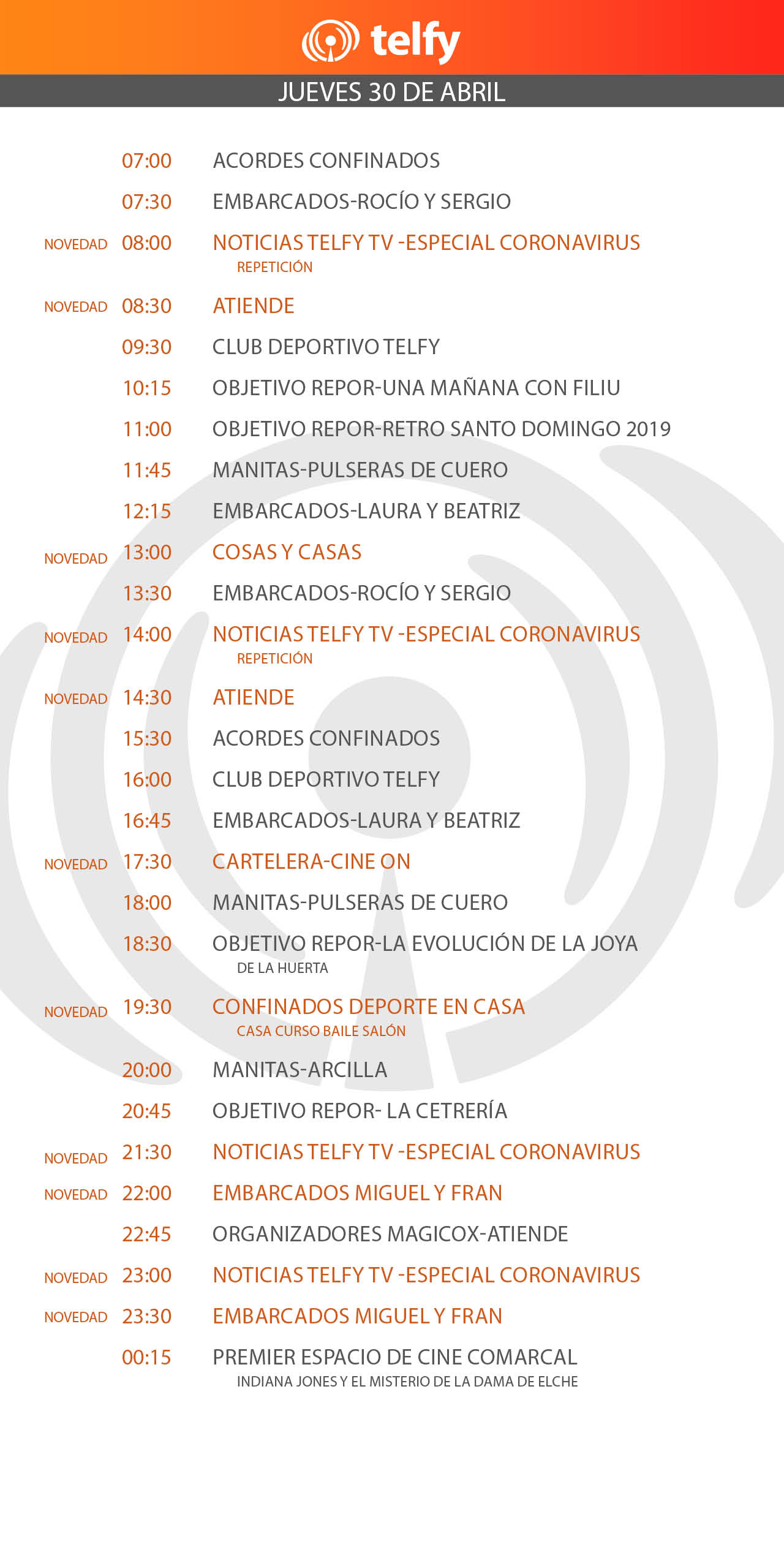 TELFY ABRIL 2020 30 programacion - Blog Telfy